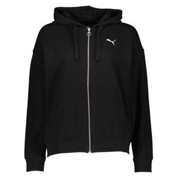 Puma Sweatjacke "Her" in Schwarz - 49% | Gr&ouml;&szlig;e L | Damen-sweatshirts-jacken