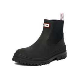 Hunter Leder-Chelsea-Boots in Schwarz - 24% | Gr&ouml;&szlig;e 45 | Herrenstiefel