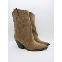 Bellucci Westernstiefel in Khaki - 52% | Gr&ouml;&szlig;e 38 | Damen-stiefel
