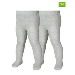 Playshoes 2er-Set: Strumpfhosen in Grau - 36% | Gr&ouml;&szlig;e 74/80 | Babysocken-strumpfhosen