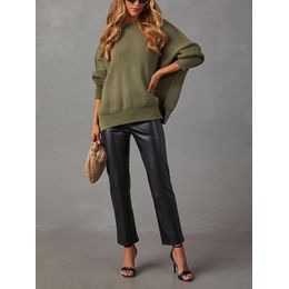 Milan Kiss Pullover in Khaki - 63% | Gr&ouml;&szlig;e XL | Damen-pullover-cardigans
