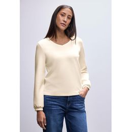 Street One Longsleeve in Creme - 46% | Gr&ouml;&szlig;e 36 | Damen-tops