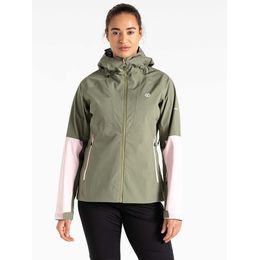 Dare 2b Ski-/ Snowboardjacke "Assert" in Khaki/ Rosa - 56% | Gr&ouml;&szlig;e 36 | Damen-outdoorjacken
