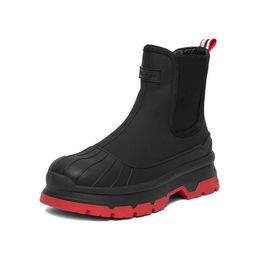 Hunter Gummistiefel in Schwarz/ Rot - 50% | Gr&ouml;&szlig;e 38 | Damen-outdoorschuhe
