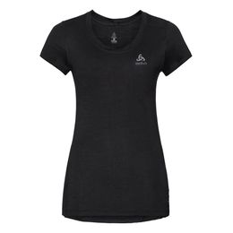 Odlo Trainingsshirt "Merino130" in Schwarz - 34% | Gr&ouml;&szlig;e L | Damen-outdoor-tops-shirts