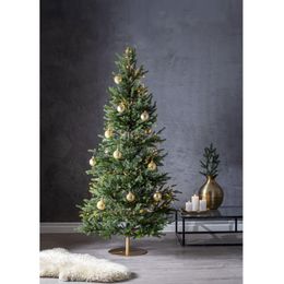 STAR TRADING K&uuml;nstlicher Weihnachtsbaum "Malung" in Gr&uuml;n - (H)200 x &Oslash; 96 cm - 29% | Lichterketten-dekobeleuchtung