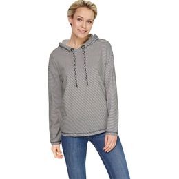 Heine Hoodie in Wei&szlig;/ Schwarz - 66% | Gr&ouml;&szlig;e 42 | Damen-sweatshirts-jacken