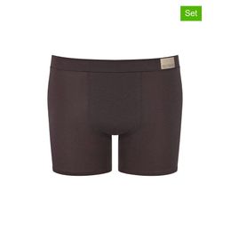 Sloggi 2er Set: Boxershorts in Braun/ Khaki - 36% | Gr&ouml;&szlig;e XL | Herren-waesche