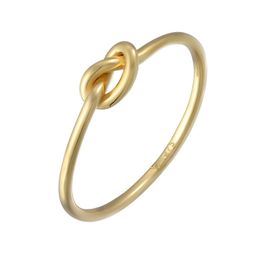 Elli Ringe - Ring Knoten Trendsymbol 375 Gelbgold - Gr. 56 MM - in Gold - f&uuml;r Damen