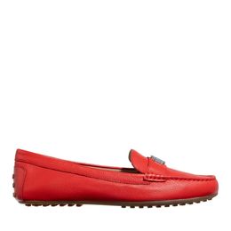 Lauren by Ralph Lauren Lauren Ralph Lauren Loafer - Barnsbury-Flats-Driver - Gr. 36,5 (EU) - in Rot - f&uuml;r Damen