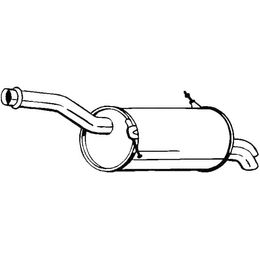 VEGAZ Endschalld&auml;mpfer cs285 hinten f&uuml;r Citro&euml;n/Peugeot