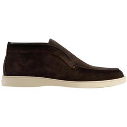 Santoni Loafer - Detroit Instappers Van Suede - Gr. UK_8_5 - in Braun - f&uuml;r Damen