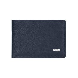 Redolz Leather Essentials QF kleine Geldb&ouml;rse RFID Leder 10,5 cm in navy | Gr.: onesize