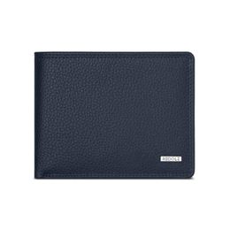 Redolz Leather Essentials QF Geldb&ouml;rse RFID Leder 11,5 cm in navy | Gr.: onesize