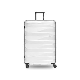 Bergpfeil Travel 4-Rollen Trolley L 75 cm mit Dehnfalte in ice white metallic | Gr.: onesize