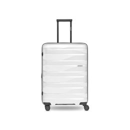 Bergpfeil Travel 4-Rollen Trolley M 66 cm mit Dehnfalte in ice white metallic | Gr.: onesize
