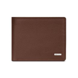 Redolz Leather Essentials QF Geldb&ouml;rse RFID Leder 12 cm ausklappbar in cognac | Gr.: onesize