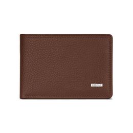 Redolz Leather Essentials QF kleine Geldb&ouml;rse RFID Leder 10,5 cm in cognac | Gr.: onesize