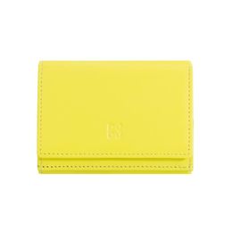DuDu Geldb&ouml;rse Leder 10 cm in citrus yellow | Gr.: onesize