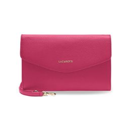 Lazarotti Bologna Leather Clutch Tasche Leder 23 cm in hot pink | Gr.: onesize