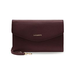 Lazarotti Bologna Leather Clutch Tasche Leder 23 cm in burgundy | Gr.: onesize