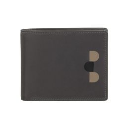 DuDu Geldb&ouml;rse RFID Leder 11 cm in anthracite mosaic | Gr.: onesize