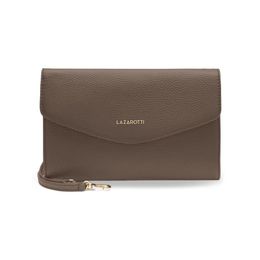 Lazarotti Bologna Leather Clutch Tasche Leder 23 cm in taupe | Gr.: onesize