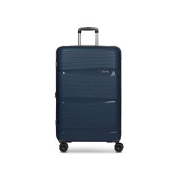 d&n D&N Travel Line 4300-Plus 4 Rollen Trolley L 76 cm mit Dehnfalte in dark blue | Gr.: onesize