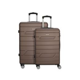 Nowi Bergamo 4 Rollen Kofferset 2-teilig in bronze | Gr.: onesize