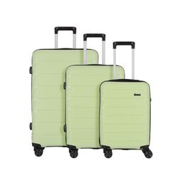 d&n D&N Travel Line 4100 4 Rollen Kofferset 3-teilig in lime green | Gr.: onesize
