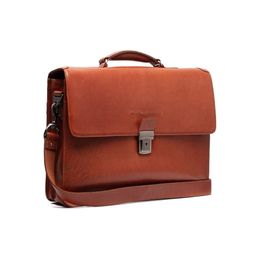 The Chesterfield Brand Salvatore Aktentaschen Messenger Leder 42 cm Laptopfach in cognac | Gr.: onesize