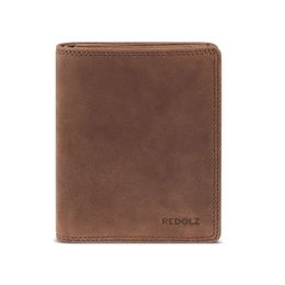 Redolz Leather Essentials HF Geldb&ouml;rse RFID Leder 9,5 cm in brown | Gr.: onesize