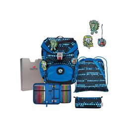 DerDieDas ErgoFlex Superflash Schulranzen-Set 5tlg. in Blue Robot | Gr.: onesize