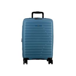 Jump Striper 4 Rollen Kabinentrolley 55 cm mit Dehnfalte in blue | Gr.: onesize