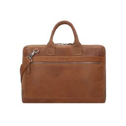 Plevier Urban Aktentasche Leder 43 cm Laptopfach in cognac | Gr.: onesize