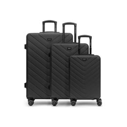 Redolz Essentials 07 3-SET 4 Rollen Kofferset 3-teilig in black 2 | Gr.: onesize