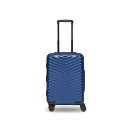Redolz Essentials 18 4 Rollen Kabinentrolley 55 cm mit Dehnfalte in metallic-blue shiny | Gr.: onesize