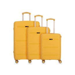 d&n D&N Travel Line 4200 4-Rollen Kofferset 3 tlg. in yellow | Gr.: onesize