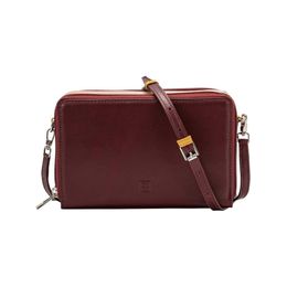 DuDu Umh&auml;ngetasche Leder 19 cm in burgundy | Gr.: onesize