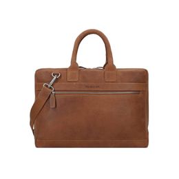 Plevier Urban Aktentasche Leder 39 cm Laptopfach in cognac | Gr.: onesize