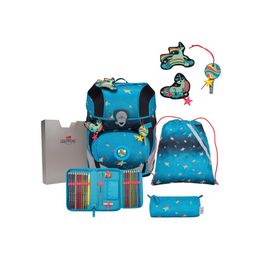DerDieDas ErgoFlex Tiny LED Schulranzen-Set in Rainbow Star | Gr.: onesize