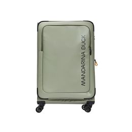 Mandarina Duck Eco Coated 4 Rollen Trolley L 78 cm mit Dehnfalte in mud | Gr.: onesize