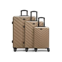 Redolz Essentials 07 3-SET 4 Rollen Kofferset 3-teilig in champagne 2 | Gr.: onesize