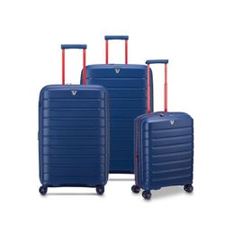 Roncato B-Flying Move 4 Rollen Kofferset 3-teilig mit Dehnfalte in ultramarine blue | Gr.: onesize