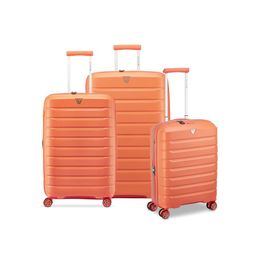 Roncato B-Flying Move 4 Rollen Kofferset 3-teilig mit Dehnfalte in apricot orange | Gr.: onesize