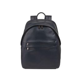 DuDu New York Daypack Leder 41 cm Laptopfach in navy | Gr.: onesize