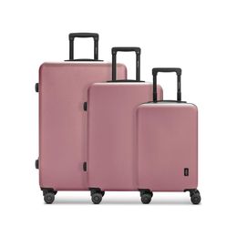 Redolz Essentials 09 3-SET 4 Rollen Kofferset 3-teilig in rose | Gr.: onesize