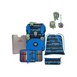 DerDieDas ErgoFlex Tiny Superflash Schulranzen-Set 6-teilig in Blue Robot | Gr.: onesize