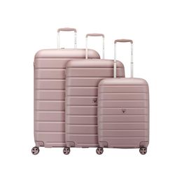 Roncato Relife 4 Rollen Kofferset 3-teilig mit Dehnfalte in pink pastel | Gr.: onesize