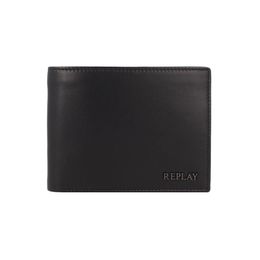 Replay Geldb&ouml;rse RFID Schutz Leder 13 cm in black | Gr.: onesize